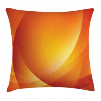 Abakuhaus Orange Kissenbezug, Bunte Twist Linien, Seitenschläferkissenhülle ohne Kissen mit Reißverschluss und Beitseitigem Druck Waschbar, 50 x 50 cm, Orange G