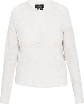 Usha Pullover Frauen cremefarben