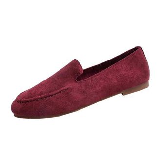 Generic Mocassins pour femme &agrave; bout rond, chaussures de marche d&eacute;contract&eacute;es, couleur unie, confortables, l&eacute;gers, classiques &agrave; enfiler, mocassins plats pour l