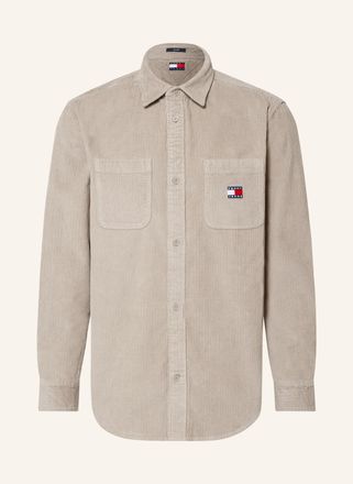 Tommy Jeans Cordhemd Comfort Fit grau