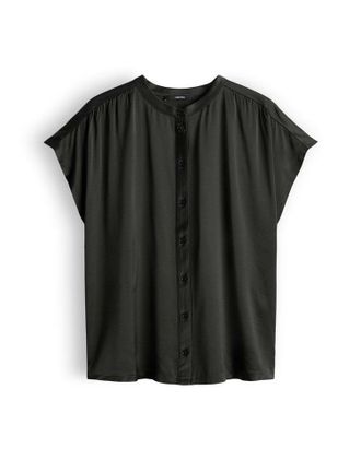 someday Kurzarmshirt Koralie detail Feine Kr&auml;uselung als feminines Detail