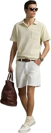 Ralph Lauren Homme, Tops, Beige, Taille: 2XL Polo Chemises