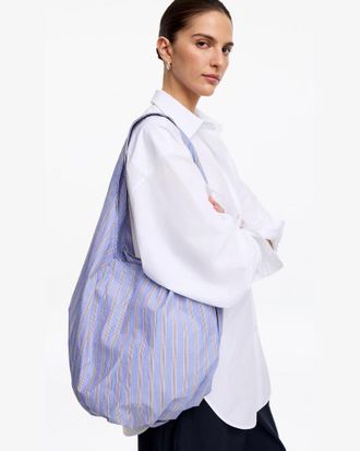 Arket Faltbare Tasche Aus Baumwolle -Blau
