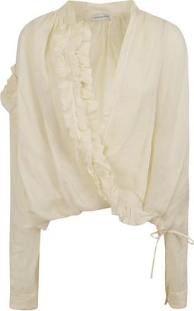 Dries Van Noten Femme, Blouses et Chemises, Beige, Taille: 40 FR Blouses
