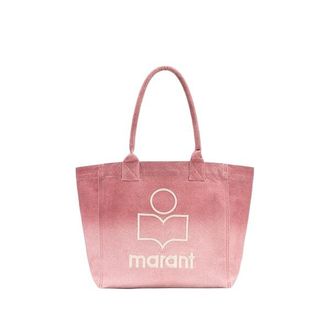 Isabel Marant Sac Yenky Small en coton d&eacute;lav&eacute; &agrave; logo
