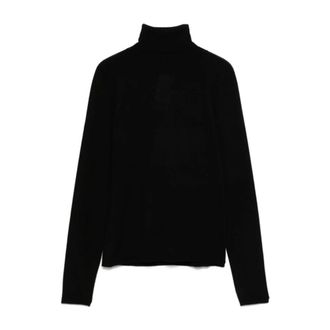 Max Mara Femme, Pulls, Noir, Taille: 42 FR Pull Noir Adda Col Haut
