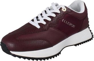 Spot On Elle Sport F7382 Baskets d&eacute;contract&eacute;es &agrave; lacets pour femme, bordeaux, 38 EU