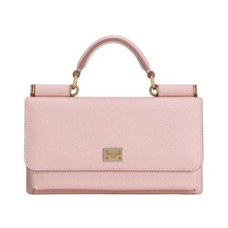 Dolce & Gabbana Femme, Sacs, Rose, Taille: ONE Size Mini sac en cuir de veau