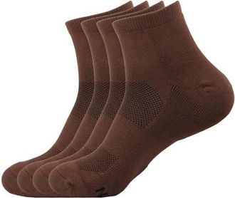 BambooMN Chaussettes en bambou pour homme - Pour le travail et le sport, Marron (07), 44722