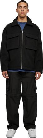 Urban Classics Blousonjacke Gro&szlig;e Tasche f&uuml;r Herren (Schwarz)