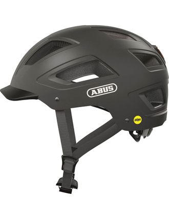 ABUS Stadthelm Hyban 2.0 MIPS - Fahrradhelm mit R&uuml;cklicht, ABS-Hartschale, Aufprallschutz - f&uuml;r Damen und Herren - Titan Matt, Gr&ouml;&szlig;e XL