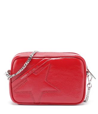 Golden Goose Sac Mini Star Cuir Rouge