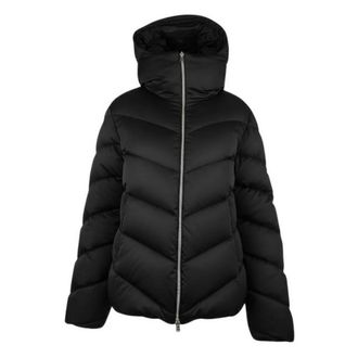 Herno Femme, Vestes, Noir, Taille: 38 FR Nylon Quilted Down Jacket