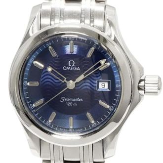 Omega Montre Vintage en Acier Inoxydable Pre-owned - Femme - Pre-owned - Bleu - Taille: ONE Size