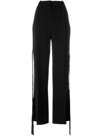 Givenchy pantalon &eacute;vas&eacute; &agrave; bandes lat&eacute;rales - Noir