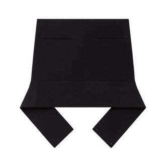 Courr&egrave;ges Schwarzer G&uuml;rtel Minirock - - Skirts - Damen - Schwarzk - XS
