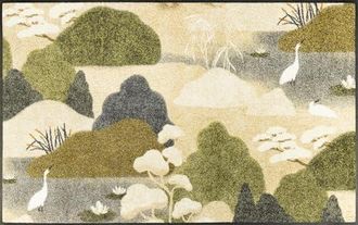 Wash+Dry Fu&szlig;matte, Zen Flow 75x120cm, innen und au&szlig;en, waschbar