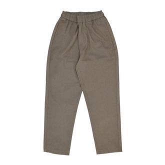 Usual Lange Baumwollhose mit entspannter Passform - - Trousers - Herren - Braun - XL