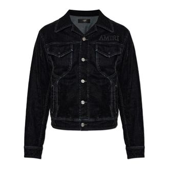 Amiri Denim Jacket With Logo - - Jackets - Herren - Schwarzk - L