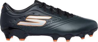 Skechers Fu&szlig;ballschuhe mit festem Boden f&uuml;r Herren/Damen Unisex (Schwarz/Orange)