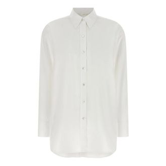 Xacus Femme, Blouses et Chemises, Blanc, Taille: 36 FR Chemise Popeline de Coton Scarlet