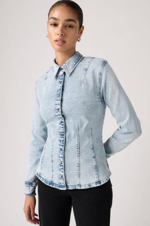 Levi's Shaped Shirt - Femme - Bleu / Bite Back Western - XS