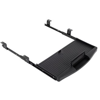 IFUNDOM Tastaturablage Ausziehbar aus Aluminiumlegierung und PP Untertisch Tastaturschublade mit Mausfach Bruchfest für Büro und Homeoffice