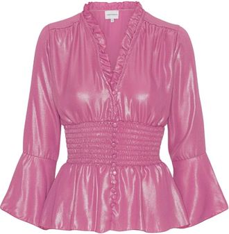 Americandreams Americandreams, Femme, Blouses et Chemises, Rose, Taille: 38 FR Sally Shimmer Top