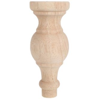 Angoily Runde Naturbelassene Holzsofa-Beine Franz&ouml;sischer Vintage-Stil Robuste M&ouml;belbeine mit Kratzschutz Ger&auml;uschd&auml;mpfend f&uuml;r Sofa Tischbein-ersatz M&ouml;belst&uuml;t