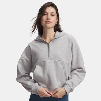 Under Armour Icon Fleece Hoodie mit.5-Zip f&uuml;r Damen Mod Grau Full Heather / Mod Grau XL