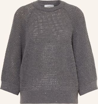 PESERICO Peserico Pullover Mit Pailletten grau