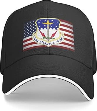 Generic Casquette De Baseball 341E Escadre De Missiles Noire R&eacute;glable Sun Protection Casquettes Respirante Sunhat pour Homme Randonn&eacute;e P&ecirc;che