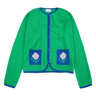 Bobo Choses Cardigan Pixel Daisy Coton Bio Bobo Choses