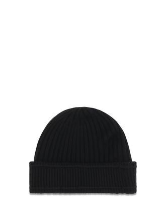 Burberry Mens Wool Beanie Black Merino Ovis Aries Hats E Hairbands