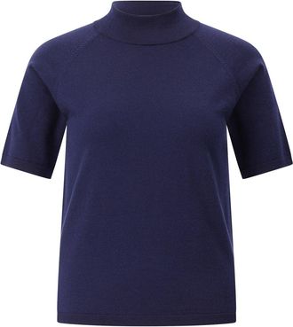 Hemisphere Kurzarmpullover aus Merinowolle