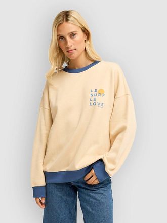 Billabong Le Love Surf Crew Sweater white cap
