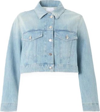 Dondup Femme, Vestes, Bleu, Taille: 38 FR Veste en jean courte