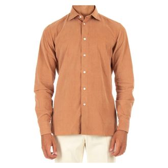 Borriello Chemise en velours c&ocirc;tel&eacute; - Homme - Chemises - Brun - Taille: 2XL