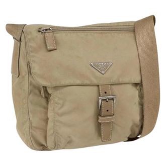 Prada Pre-owned Nylon Cross Body Bag - - Pre-owned - Damen - Beige - ONE SIZE