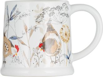 Price & Kensington Country Hens Tasse mit Fu&szlig;, 38,5 cl