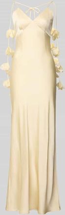 Neo Noir Maxikleid aus Satin Modell Colly