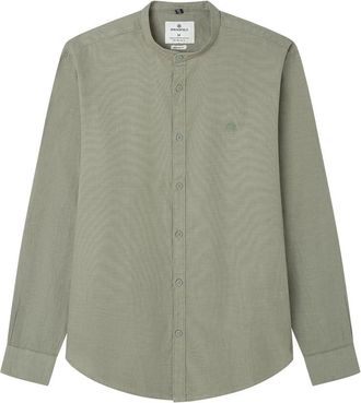 Springfield Herren Daily Refresh Estructura Mao Hemd, Helles Kaki, M