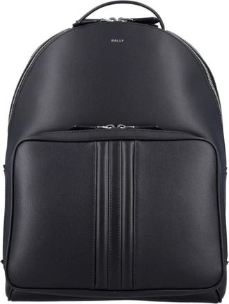 Bally Homme, Sacs, Noir, Taille: ONE Size Sac &agrave; Dos Mythos en Cuir Noir avec Ruban