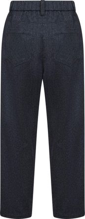 Brunello Cucinelli Monili-Embroidered Trousers - Gray