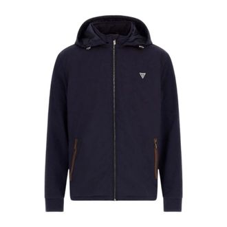 Guess Blouson capuche - Homme - Vestes - Bleu - Taille: M