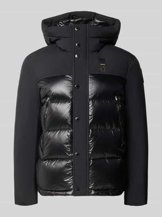 Blauer Steppjacke mit Rei&szlig;verschlusstaschen Modell BROOK