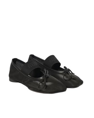 Maison Margiela Womens Ballet Flats Mesh Black