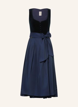CocoVero Cocovero Dirndl Jette Mit Plissees blau