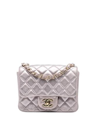 Chanel mini sac &agrave; bandouli&egrave;re Square Single Flap (2014-2015) - Rose