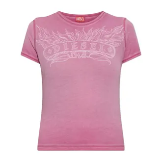 Diesel Femme, Tops, Rose, Taille: 40 FR T-Chemises
